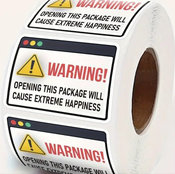 Office | 10 Count New Warning Stickers | Poshmark